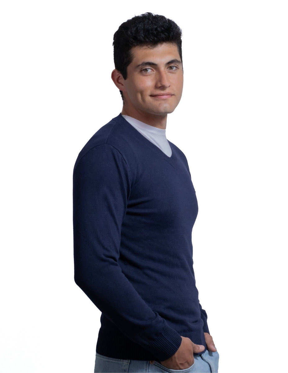 Suéter ligero para caballero en color azul marino marca LEE. – Makio ...