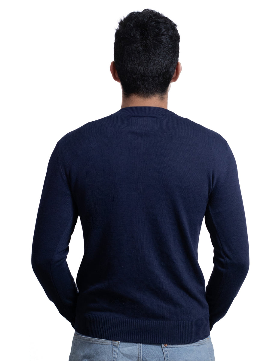 Suéter ligero para caballero en color azul marino marca LEE. – Makio ...