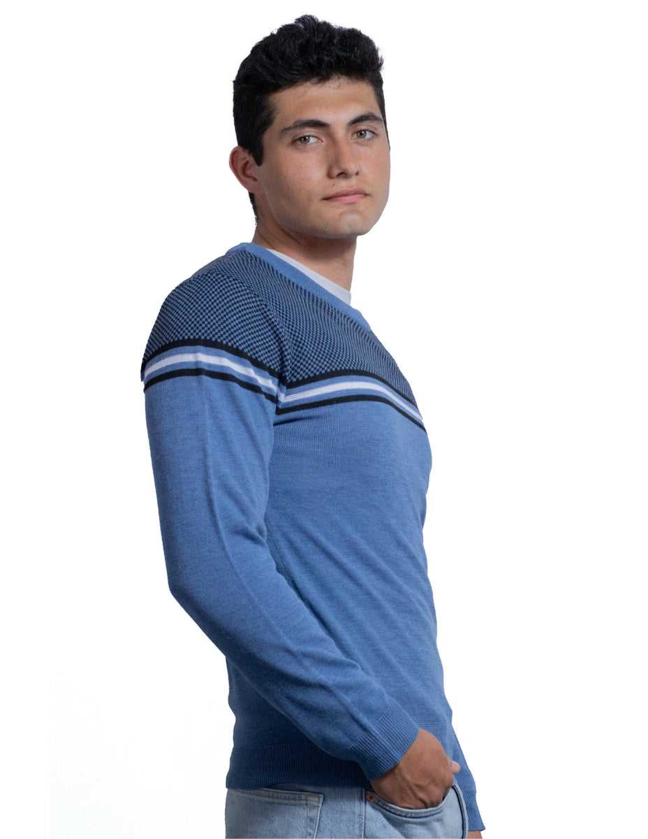 Suéter ligero para caballero en color azul cielo, marca LEE. – Makio ...